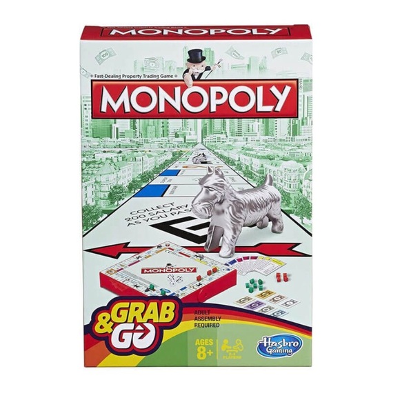 Hasbro | Games | Hasbro Monopoly Grab Go Portable 24 Player Game | Poshmark